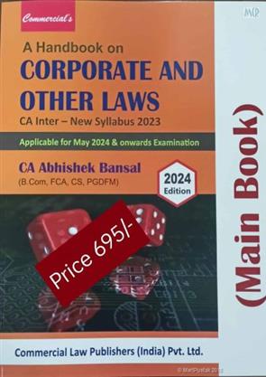 A Handbook on Corporate And Other Laws (Main Book) for May 2024 ...