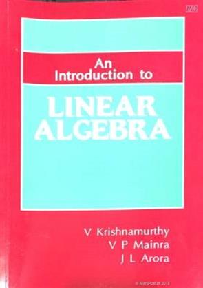 An Introduction To Linear Algebra, Mathematics & Statistics Books, East ...