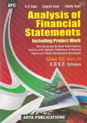 Analysis of Financial Statements Including Project Work Class XII (Part ...