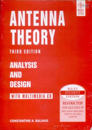 Antenna Theory : Analysis And Design (With Cd) 3 Edition, Books, Wiley ...