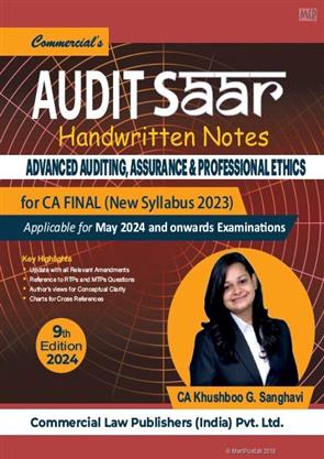 Audit Saar Handwritten Notes Advanced Auditing, Assurance and ...