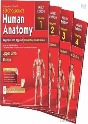 B D Chaurasia's Human Anatomy 9th Edition (4 Volume Set, Anatomy Books ...
