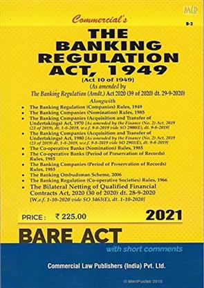 Banking Regulation Act 1949 With Allied Acts and Rules, BARE ACTS Books ...