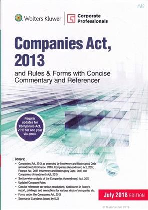 Companies Act 2013 And Rules & Forms With Concise Commentary And ...