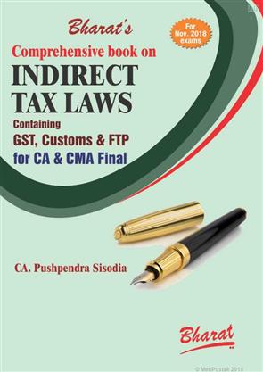 Comprehensive Book On Indirect Tax Laws, CA Final Books, Bharat Law ...