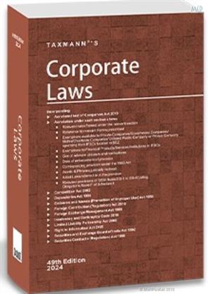 Corporate Laws POCKET Edition 49th Edition, Corporate Law Books, Taxmann