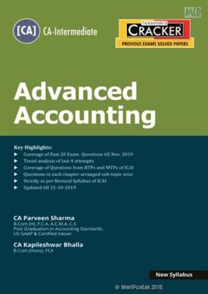 Cracker Advanced Accounting Ca Intermediate New Syllabus, CA IPCC Books ...