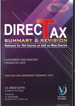 Direct Tax Summary Module Old And New Syllabus Both 34Th Edition, CA ...