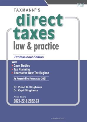 Direct Taxes Law and Practice Professional Edition, Direct Tax Books ...