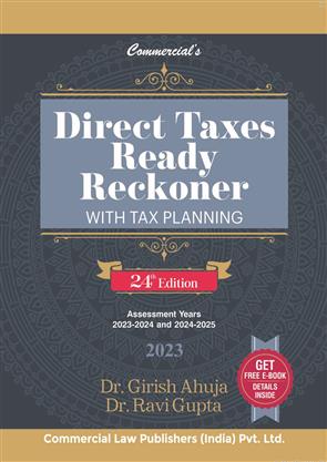 Direct Taxes Ready Reckoner Assessment Year 2023-2024 and 2024-2025, Direct Tax Books ...