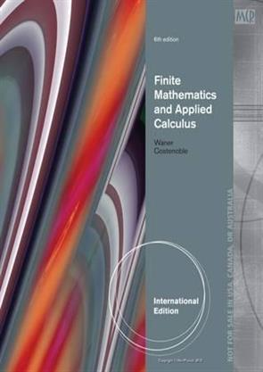 Finite Mathematics And Applied Calculus 6Th International Edition, Mathematics & Statistics ...
