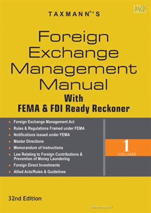 Foreign Exchange Management Manual with FEMA & FDI Ready Reckoner By ...
