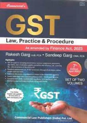 GST Law, Practice & Procedure 7th Edition April 2023, GST Books ...