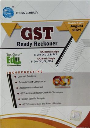 GST Ready Reckoner 2021 Edition, GST Books, Young Global