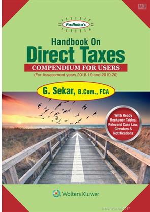 Handbook on Direct Taxes By CA G Sekar, 9789387506602