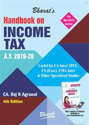 Handbook On Income Tax (A.Y. 2019-2020) (Fourth Edition), CA IPCC Books ...