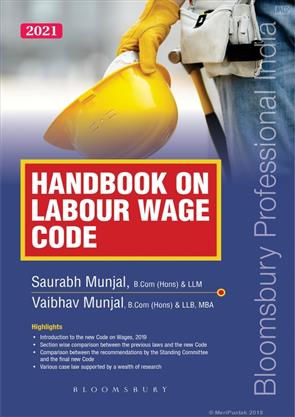 Handbook on Labour Wage Code, Labour Law Books, Bloomsbury India