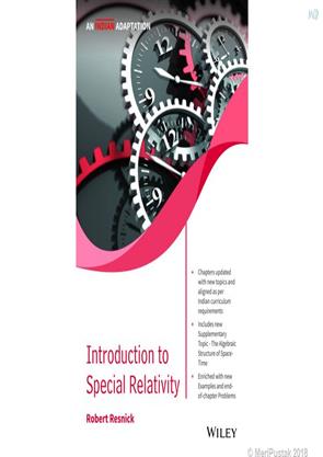 Introduction to Special Relativity An Indian Adaptation 2021 Edition, Physics, Wiley