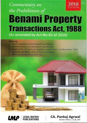 Legal Matrix Publications Commentary on The Prohibition of Benami Property Transactions Act 1988 ...