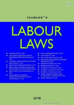 Labour Laws 2018 Edition By Taxmann, 9789386882943