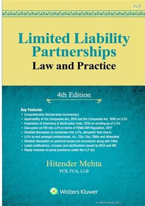 Limited Liability Partnerships Law and Practice By Hitender Mehta, 9789387506794