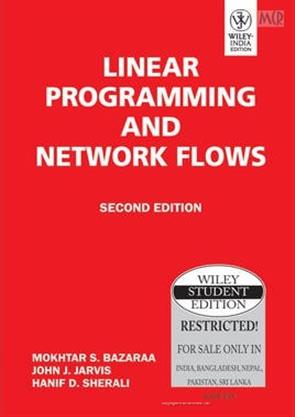 Linear Programming And Network Flows 2Nd Edition, Computer Science and Information Technology ...