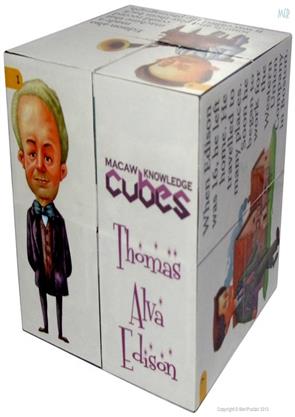Macaw Knowledge Cubes Scientist: Thomas Alva Edison, Knowledge & Learning Cubes, Macaw Books