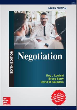 Negotiation 6Th Edition, Higher Education, McGraw Hill