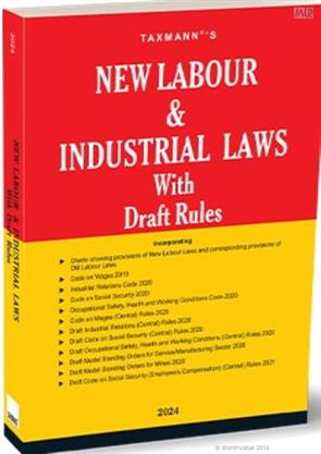 New Labour and Industrial Laws with Draft Rules, Labour Law Books, Taxmann