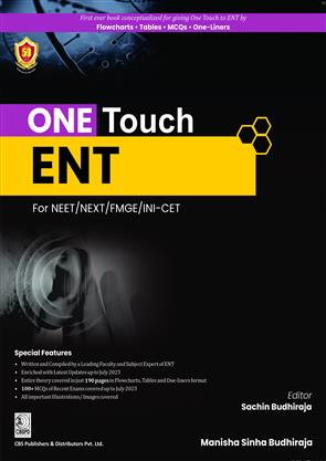 ONE TOUCH ENT for NEET/NEXT/FMGE/INI-CET, ENT Books, CBS Publishers ...