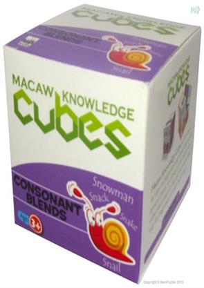 Phonics Cubes: Consonant Blends, Knowledge & Learning Cubes, Macaw Books