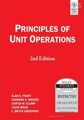 Principles Of Unit Operations 2Nd Edition, Chemical Engineering Books ...