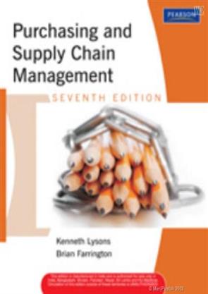 Purchasing And Supply Chain Management 7Th Edition, Management, PEARSON ...
