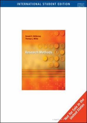 Research Methods 7th Edition 2021, Psychology, Cengage