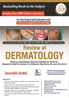 Buy Review of Dermatology 3rd Edition 2019 by Saurabh Jindal | Meripustak