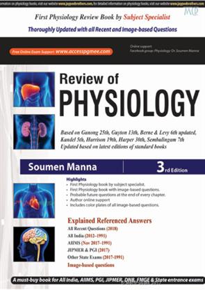 Review Of Physiology 3Rd Edition 2018, Physiology Books, Jaypee Brothers Medical Publishers
