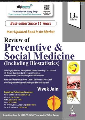 Review of Preventive and Social Medicine (Including Biostatistics) 13th ...