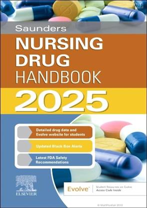 Saunders Nursing Drug Handbook 2025 With Access Code (Pb 2025)