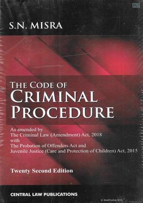 The Code Of Criminal Procedure, Criminal Law Books, Central Law Publication