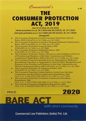 The Consumer Protection Act 2019 (2021), BARE ACTS Books, Commercial ...