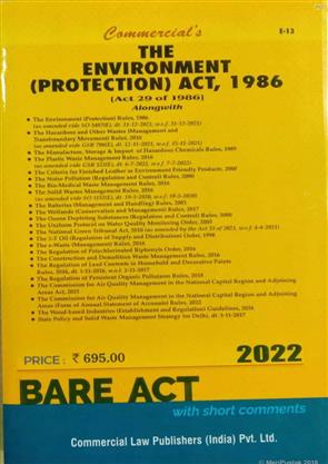 The Environment Protection Act 1986 Edition 2022, BARE ACTS Books ...