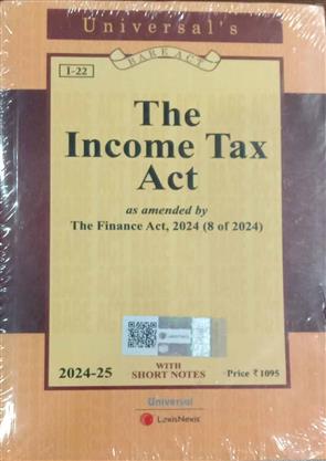 The Income Tax Act edition 2024, Direct Tax Books, Lexis Nexis