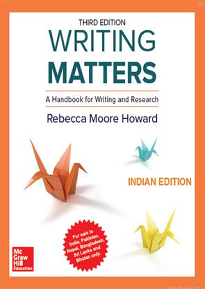 Writing Matters: A Handbook For Writing And Research, 3/E, Under ...