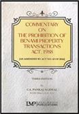 Legal Matrix Publications Commentary on The Prohibition of Benami Property Transactions Act 1988 ...